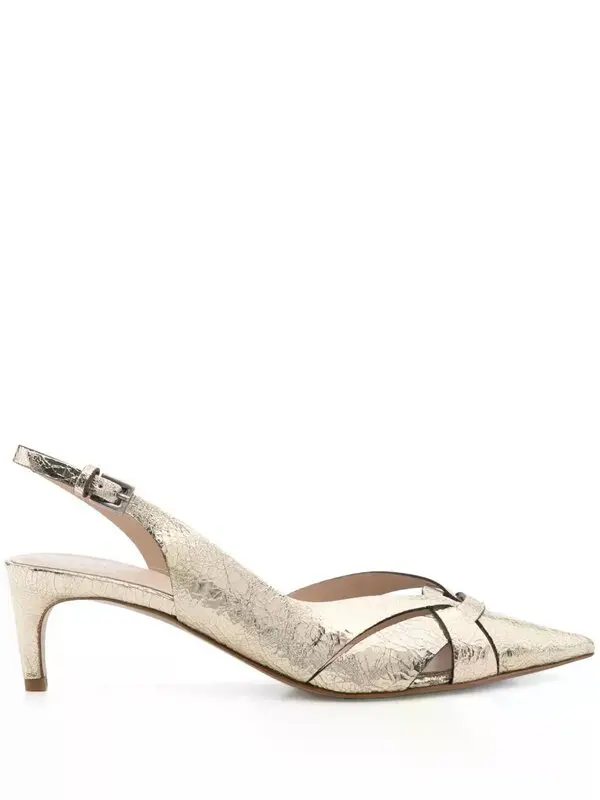 DEL CARLO 50mm Paris Pumps - Gold