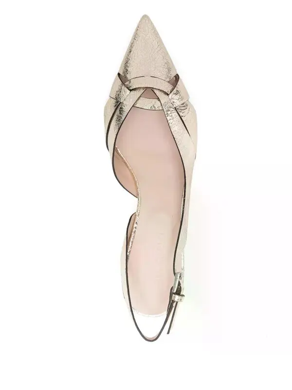 DEL CARLO 50mm Paris Pumps - Gold