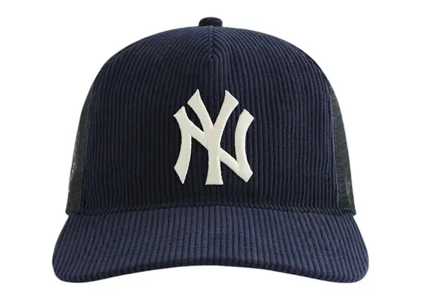 Kith X '47 X New York Yankees Corduroy Trucker Cap - Nocturnal
