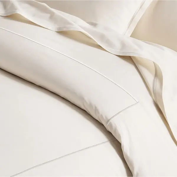 HUDSON PARK COLLECTION Italian Percale Twin Sheet Set Exclusive - Vanilla Sky