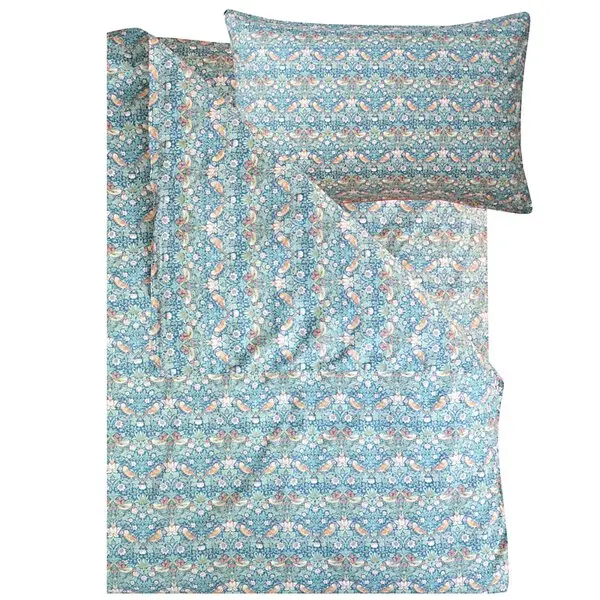 COCO & WOLF Liberty Fabric Print Duvet Set - Strawberry Thief