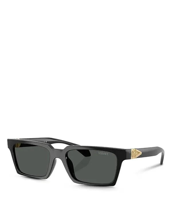 Versace Ve4490u Rectangular Sunglasses - Black