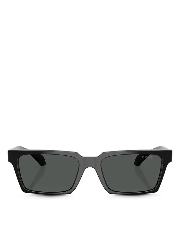 Versace Ve4490u Rectangular Sunglasses - Black