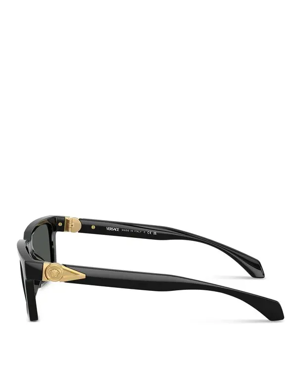 Versace Ve4490u Rectangular Sunglasses - Black