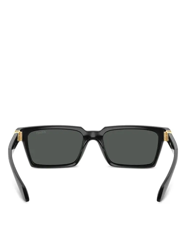 Versace Ve4490u Rectangular Sunglasses - Black
