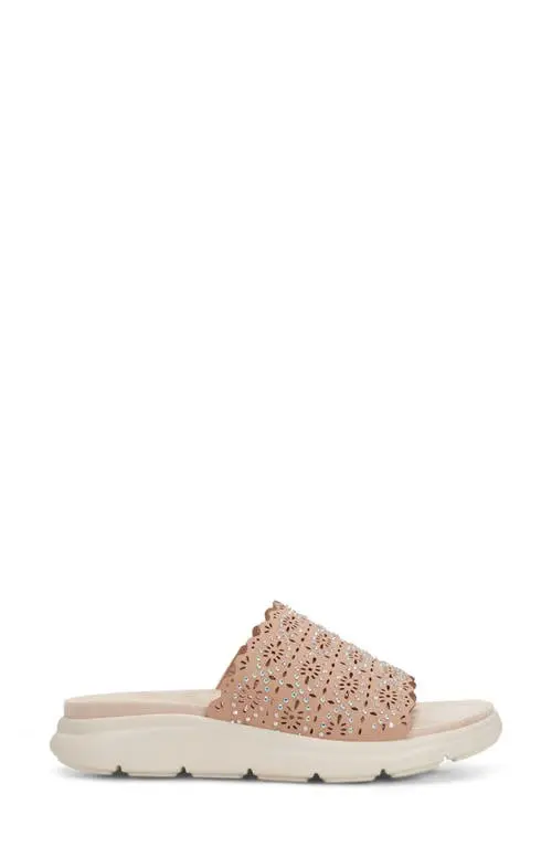 Easy Spirit Alora Studded Slide Sandal - Light Natural