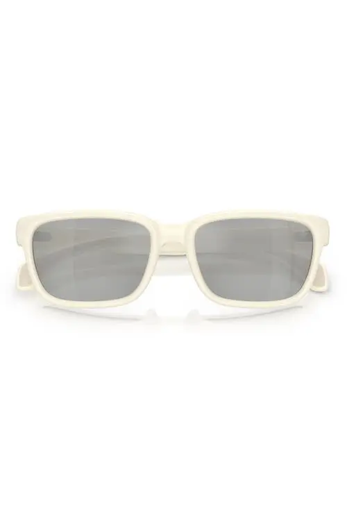 Moncler 55mm Polarized Rectangle Sunglasses