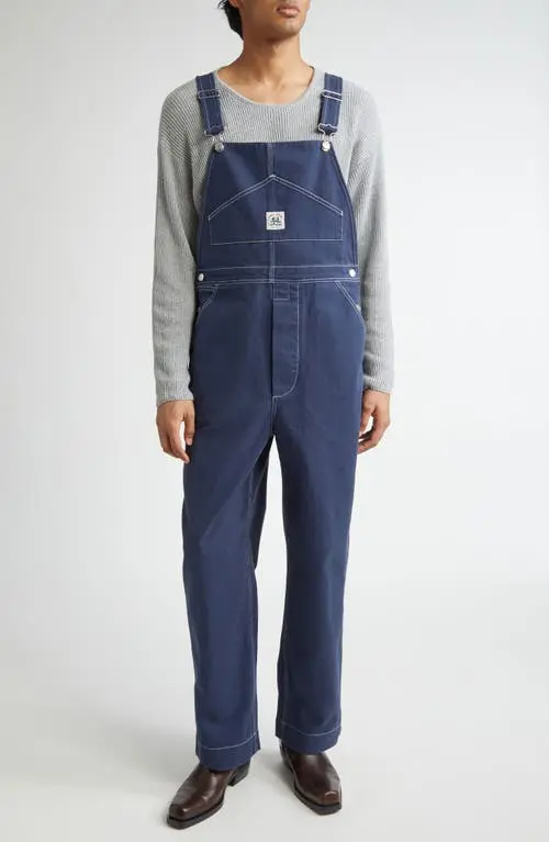 BODE Knolly Brook Cotton Twill Overalls - Dark Navy