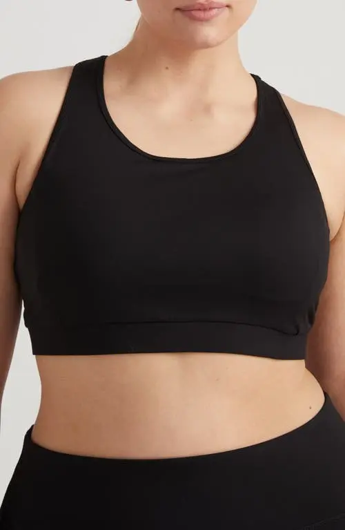 Universal Standard Racerback Sports Bra - Black