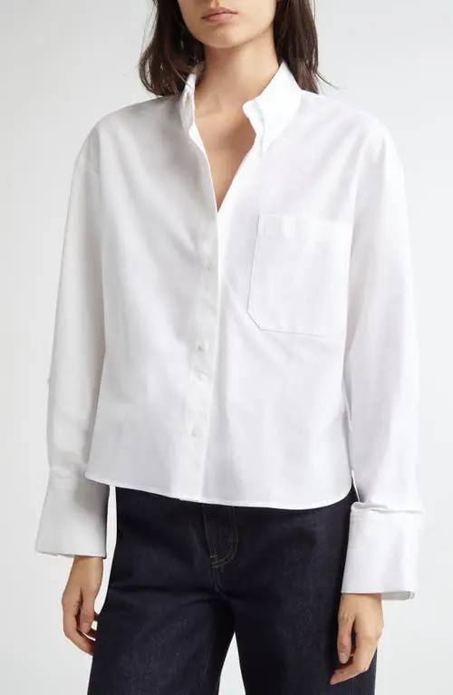 TWP J.d. Crop Button-up Shirt