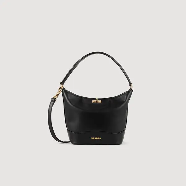 Sandro Tangoso Mini Bucket Bag - Black