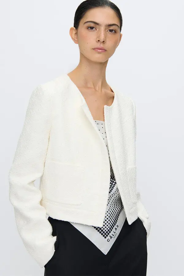 CALLAS MILANO Alba Tweed Cardigan Jacket