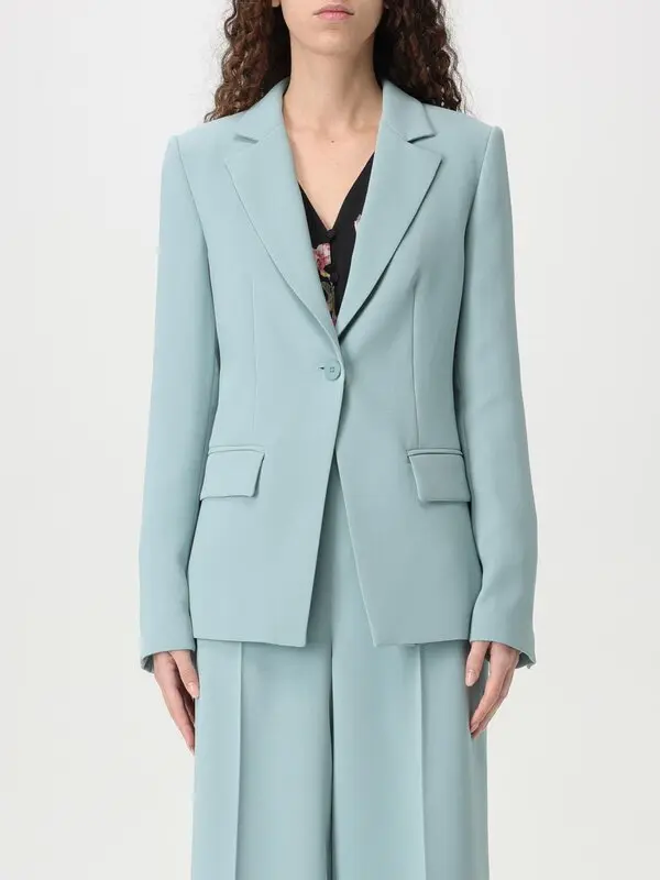 TWINSET Single Breasted Jacket - Sky Blue