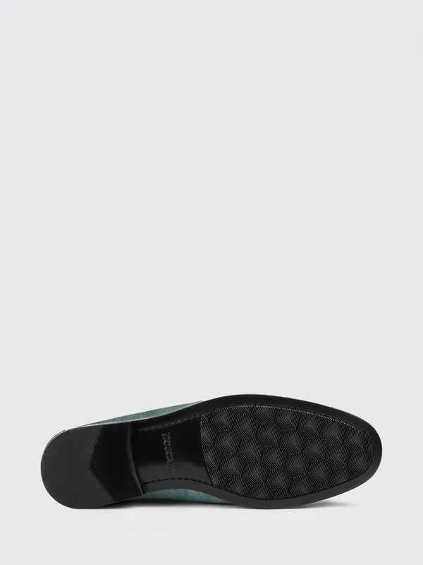DOUCAL'S Suede Loafers - Petroleum Blue