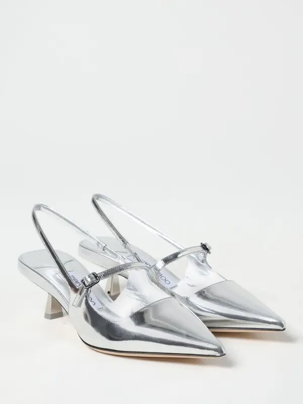 JIMMY CHOO Slingback Pumps With Metallic Finish
