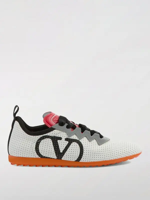 Valentino Garavani Perforated Leather Sneakers - White