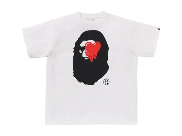 A BATHING APE X Emotionally Unavailable Ape Head Tee Shirt - White