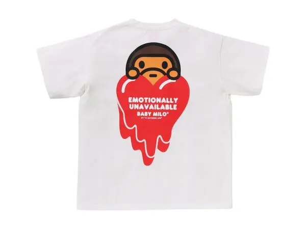 A BATHING APE X Emotionally Unavailable Baby Milo Tee Shirt - White