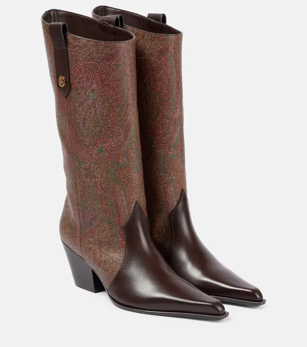 Etro Paisley Knee-high Boots
