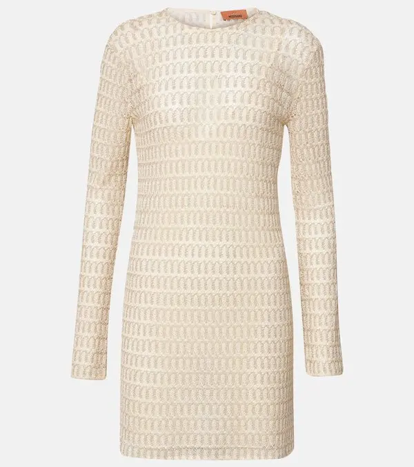 Missoni Lamé Minidress - Beige