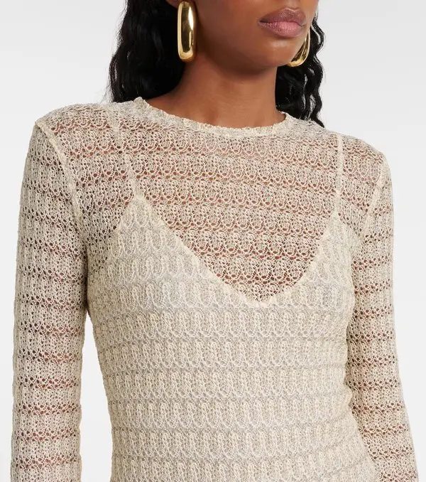 Missoni Lamé Minidress - Beige