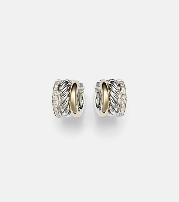 David Yurman Dy Mercer® Huggie Earrings - Silver