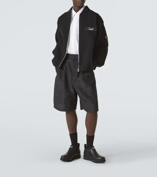 Comme Des Garçons Knitted Jersey Bomber Jacket