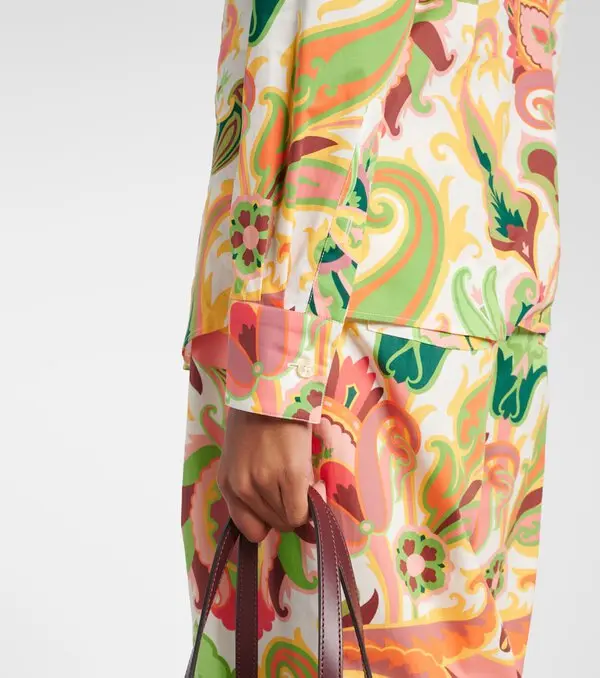 Etro Paisley Cotton-blend Poplin Shirt