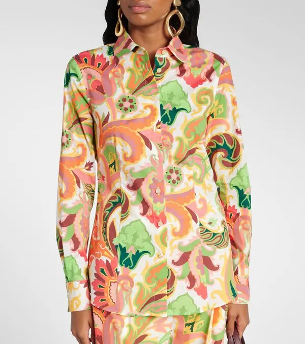 Etro Paisley Cotton-blend Poplin Shirt