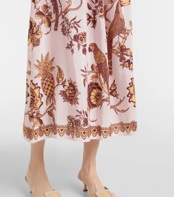 farm rio tropical landing midi dress Farm Rio Tropical Cotton Midi Dress