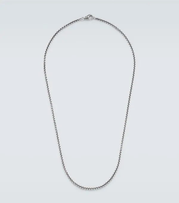 David Yurman Sterling Box Chain Necklace - Silver