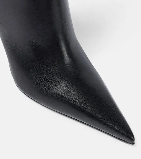 Amina Muaddi Barbara 90 Leather Boots