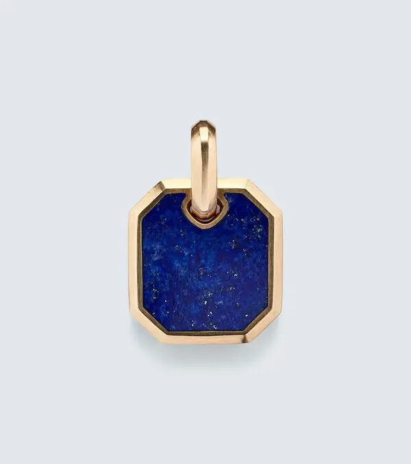 David Yurman 18k Yellow Amulet Pendant With Lapis Lazuli - Gold