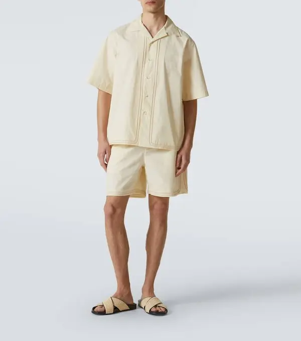 Commas Cotton Bowling Shirt