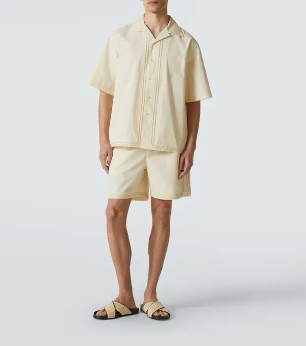 Commas Cotton Bowling Shirt