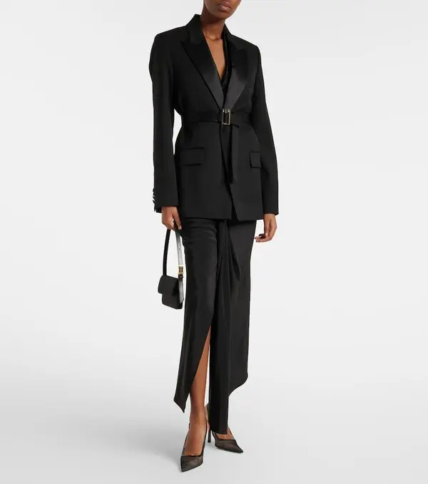 Victoria Beckham Leather-trimmed Mesh Slingback Pumps