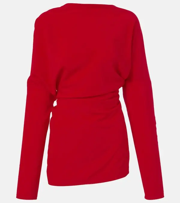 Proenza Schouler Keegan Gathered Top - Red