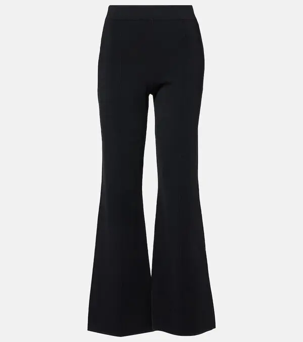 JOSEPH Knitted Flared Pants - Black