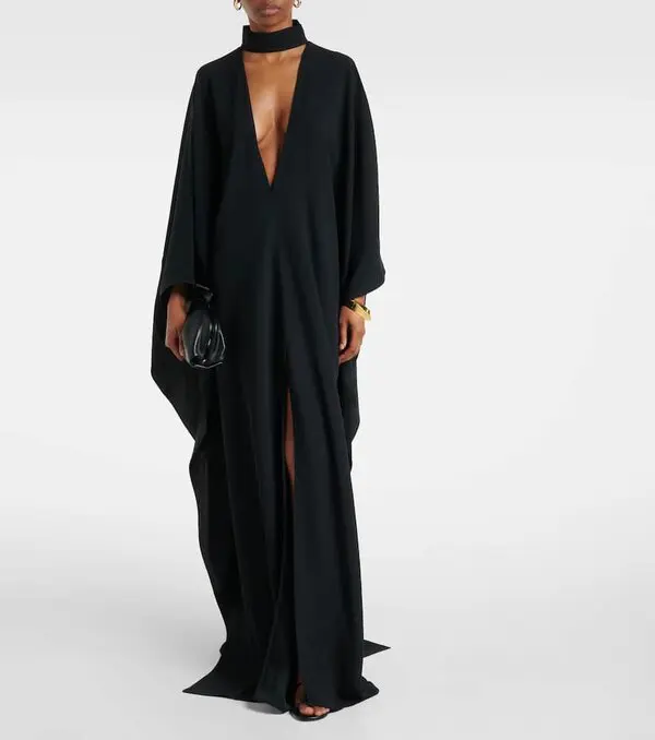Taller Marmo Ooo Crepe Kaftan Dress - Black | Editorialist