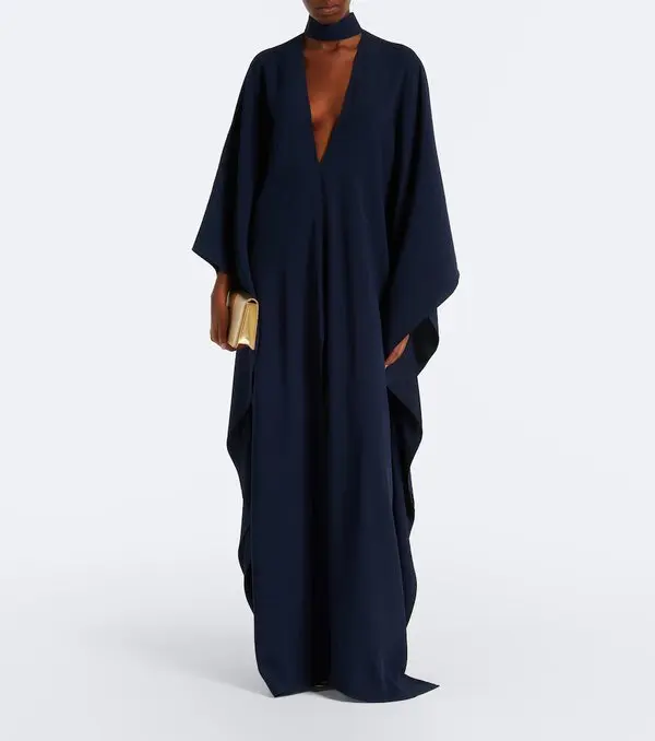 TALLER MARMO Ooo Crêpe Cady Kaftan - Blue