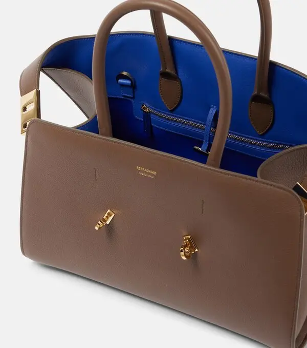 FERRAGAMO Hug Medium Leather Tote