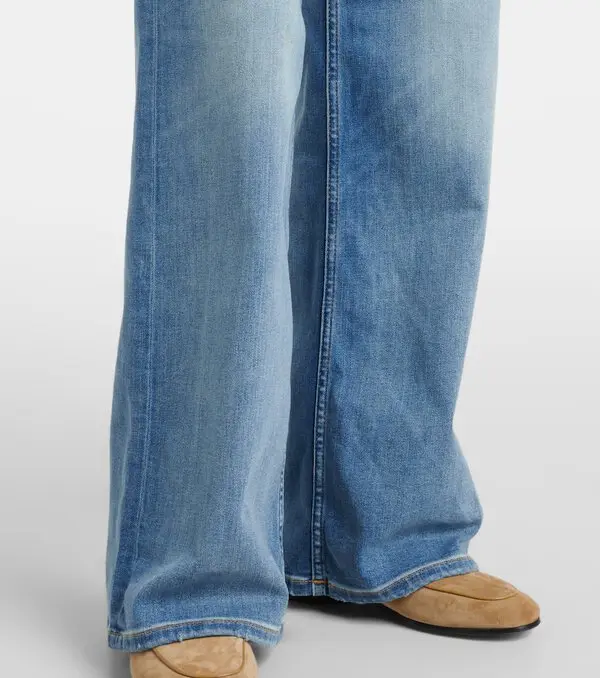 RE/DONE Cotton Stretch Wide-leg Jeans