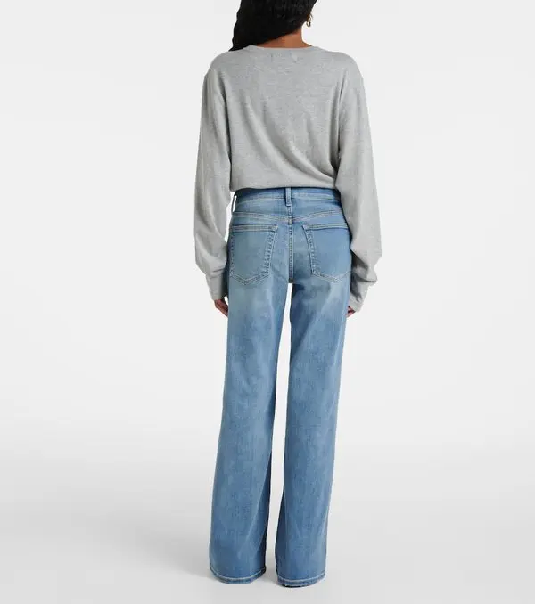 RE/DONE Cotton Stretch Wide-leg Jeans