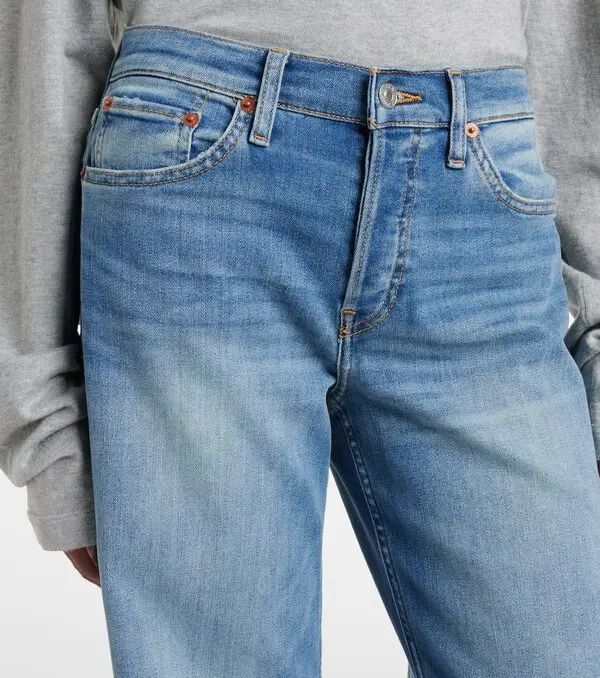 RE/DONE Cotton Stretch Wide-leg Jeans