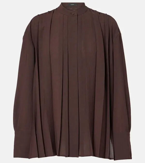 JOSEPH Malte Plisse Blouse