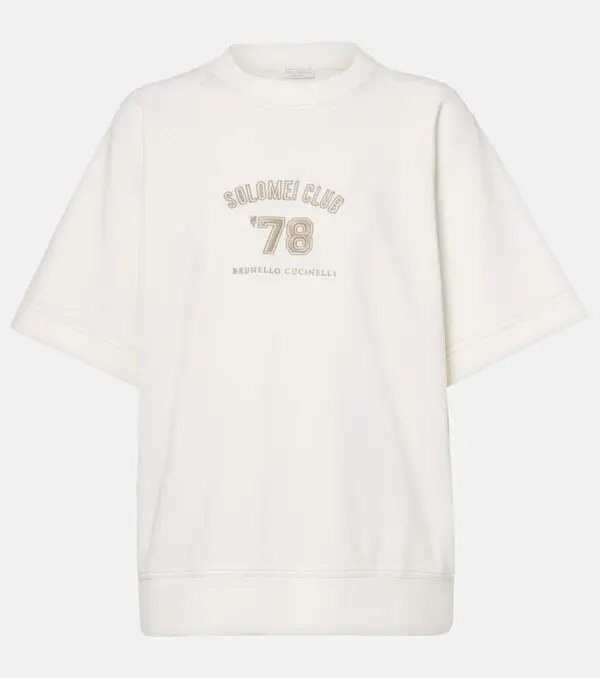 Brunello Cucinelli Logo Patch Cotton T-shirt