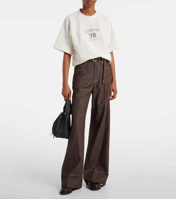 Brunello Cucinelli Logo Patch Cotton T-shirt