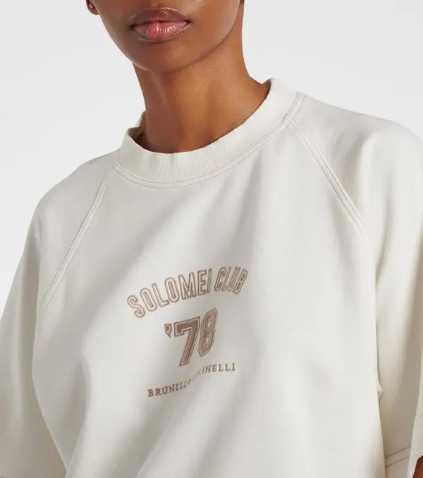 Brunello Cucinelli Logo Patch Cotton T-shirt