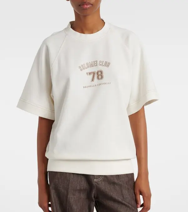 Brunello Cucinelli Logo Patch Cotton T-shirt