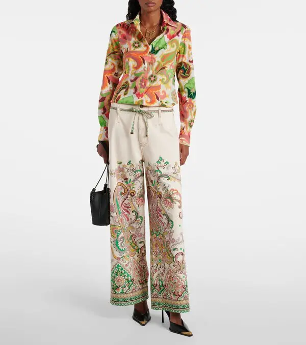Etro Paisley Cotton-blend Poplin Shirt